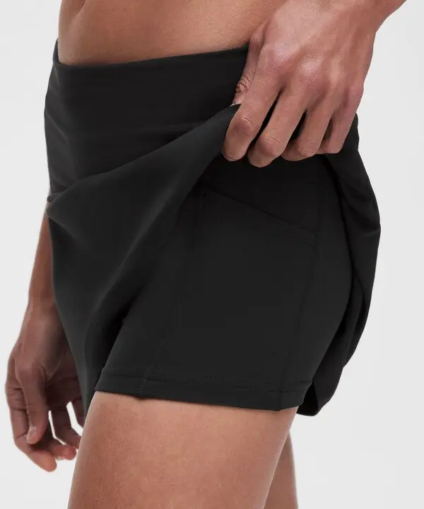 Lululemon Groove Foldover Mid-rise Mini Skirt - Black