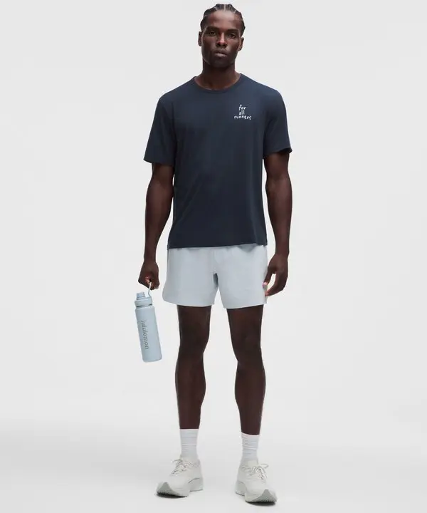 Lululemon Mile Maker Mesh Short-sleeve Shirt - True Navy