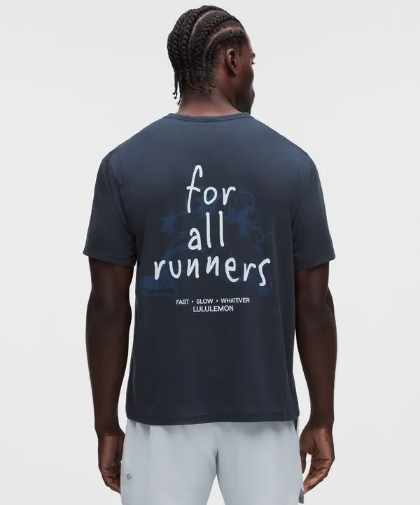 Lululemon Mile Maker Mesh Short-sleeve Shirt - True Navy