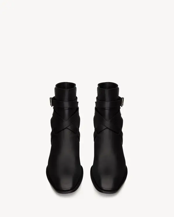 Saint Laurent Aurelien Jodhpur Boots In Smooth Leather
