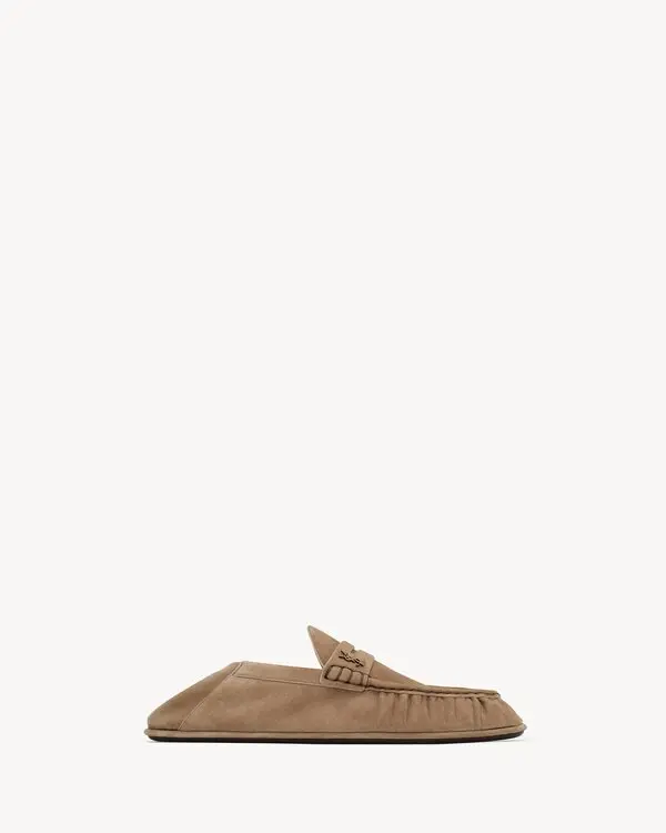 Saint Laurent Le Loafer Foldable In Suede