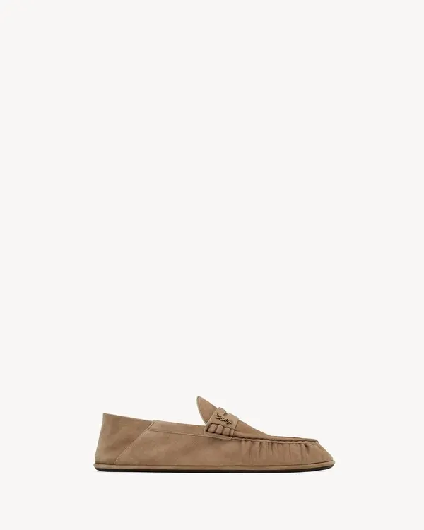 Saint Laurent Le Loafer Foldable In Suede