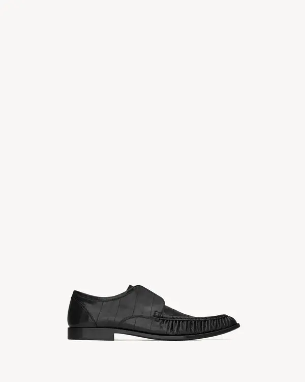 Saint Laurent Augustin Slip-on Derbies In Eel