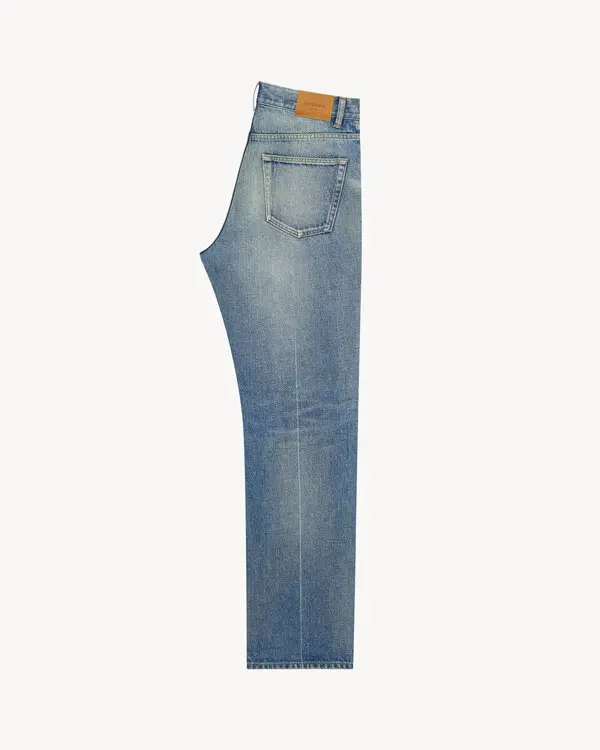 Saint Laurent Mid Rise Tapered Jeans