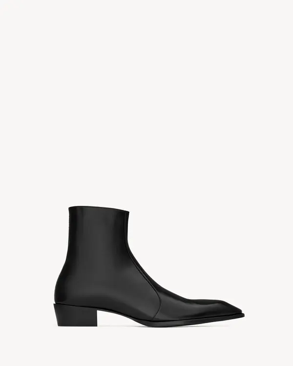 Saint Laurent Aurelien Boots In Smooth Leather