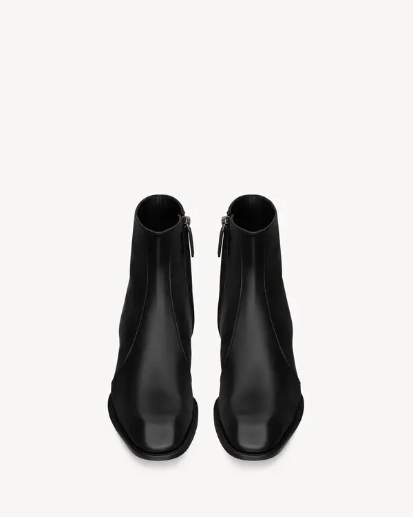 Saint Laurent Aurelien Boots In Smooth Leather
