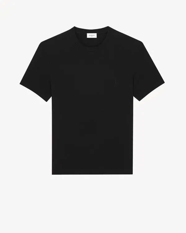 Saint Laurent Cassandre Ribbed T-shirt