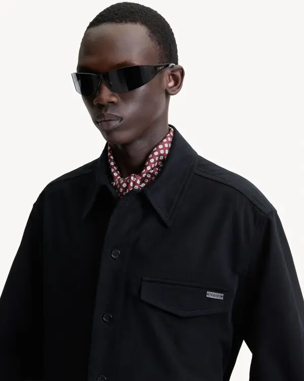 Saint Laurent Overshirt In Cotton