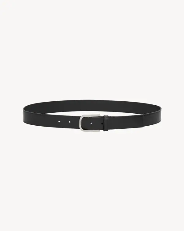 Saint Laurent Minimal Belt In Smooth Leather
