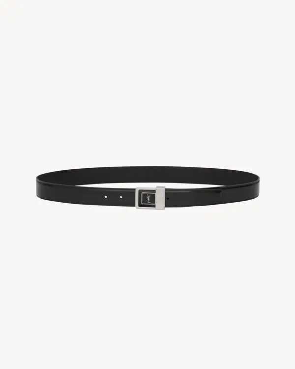 Saint Laurent La 66 Belt In Smooth Leather