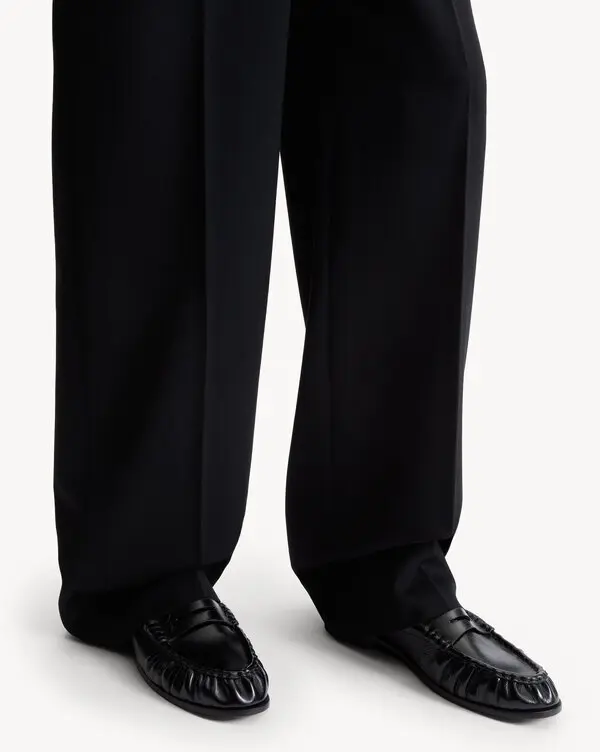 Saint Laurent Le Loafer Supple In Smooth Leather - Black