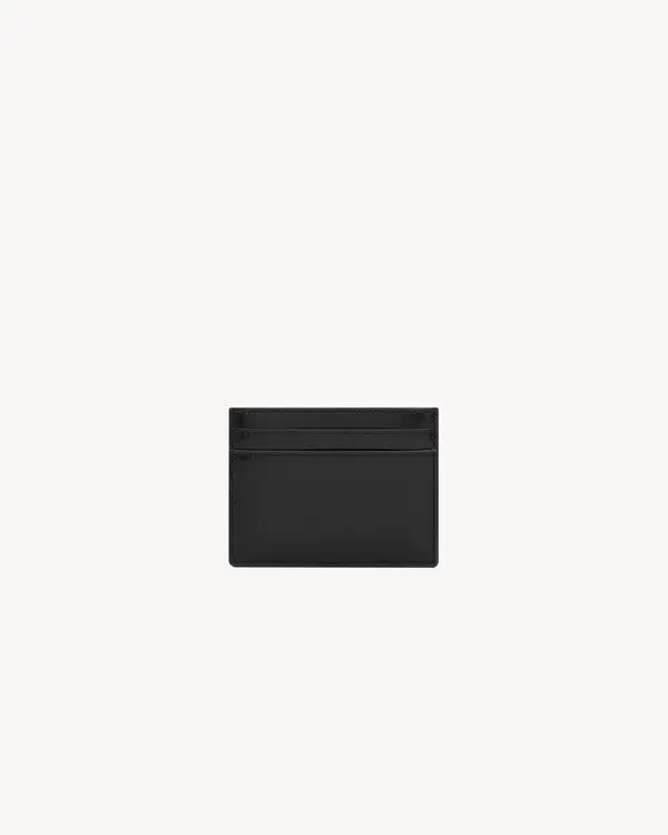 Saint Laurent Cassandre Shadow Card Case In Patent Leather