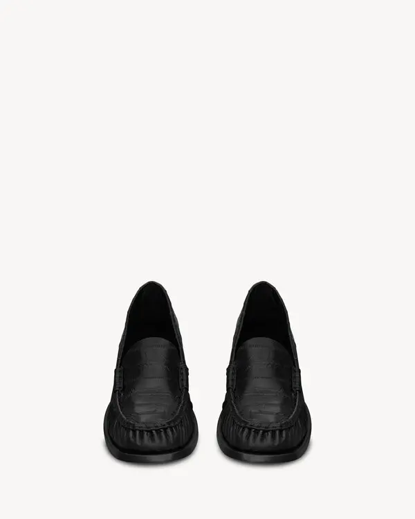 Saint Laurent Theobald Loafers In Eel