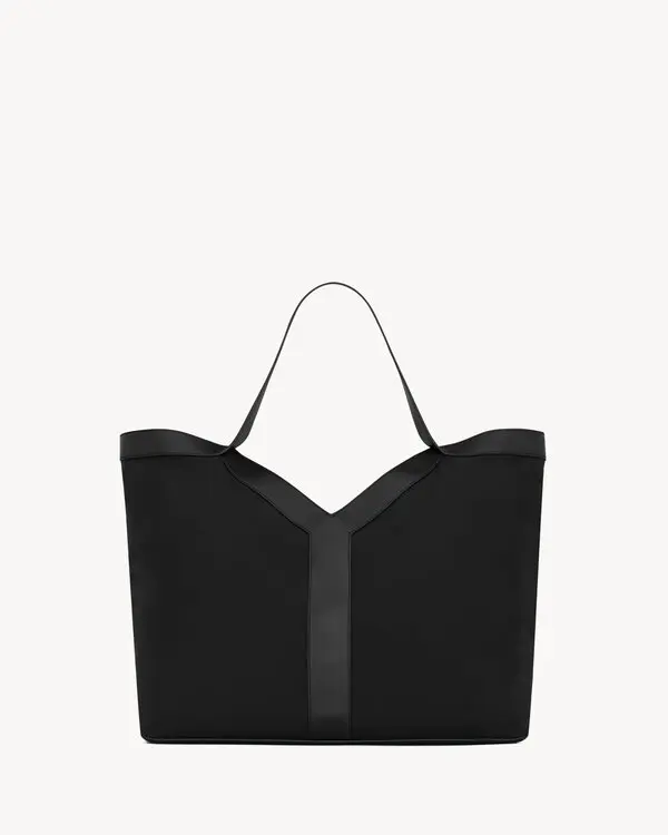 Saint Laurent Large Y Tote In Nylon