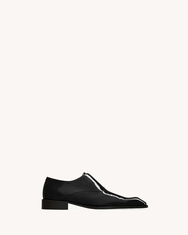 Saint Laurent Milton Slip-on Oxfords In Patent Leather