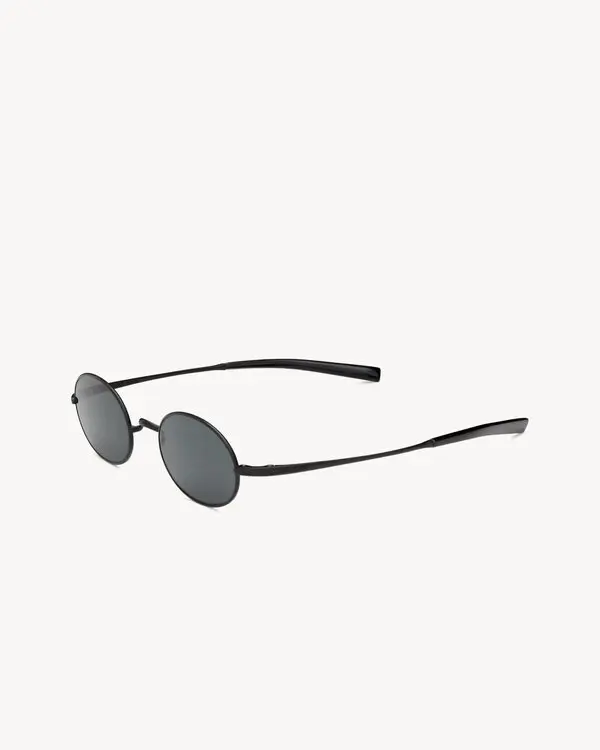 Saint Laurent Round Frame Sunglasses - Black