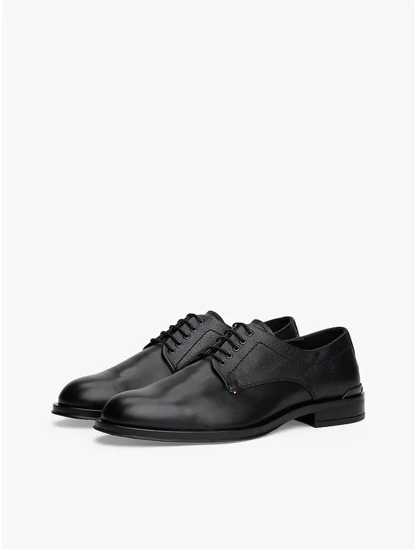 Tommy Hilfiger Paneled Leather Derby Shoe
