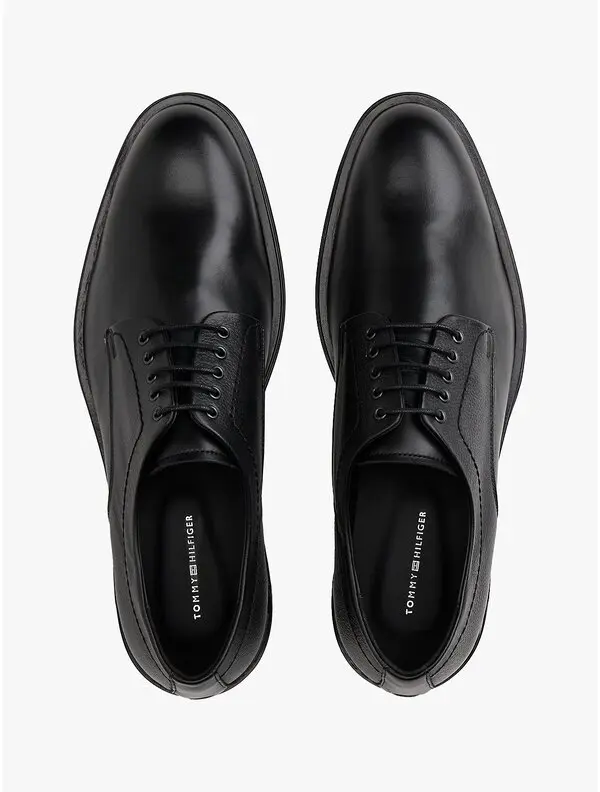 Tommy Hilfiger Paneled Leather Derby Shoe