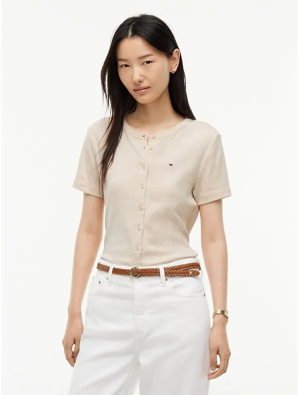 Tommy Hilfiger Button-front Favorite T-shirt