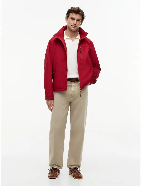 Tommy Hilfiger Recycled Polyester Water-repellent Regatta Jacket With Hidden Hood