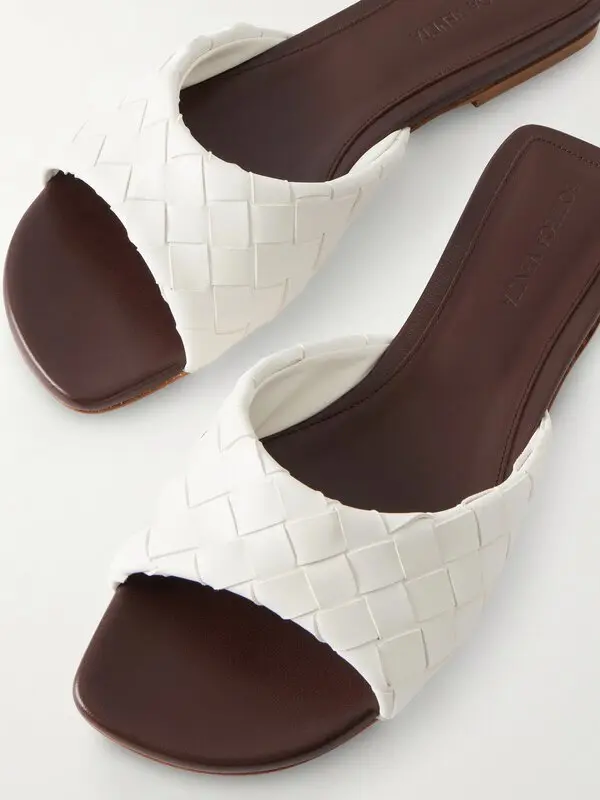 Bottega Veneta Livia Woven Leather Sandals