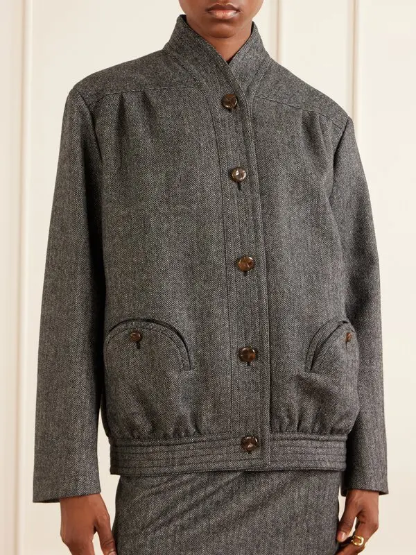 BLAZÉ MILANO Coiba Virgin Wool-blend Jacket - Gray