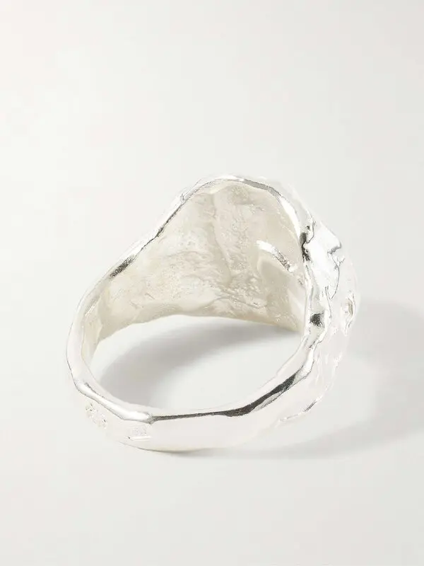 SIMUERO Coco Sterling And Garnet Ring