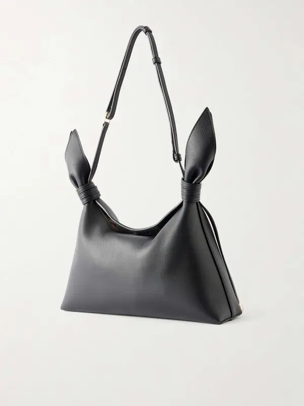 Loewe Scarf Medium Knot-detailed Leather Shoulder Bag