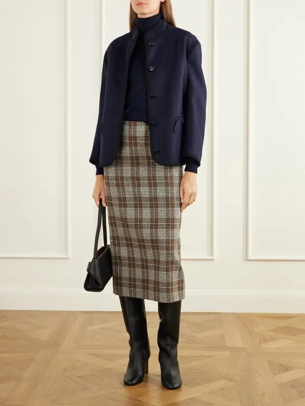 BLAZÉ MILANO Nitak Curly Virgin Wool Coat - Blue