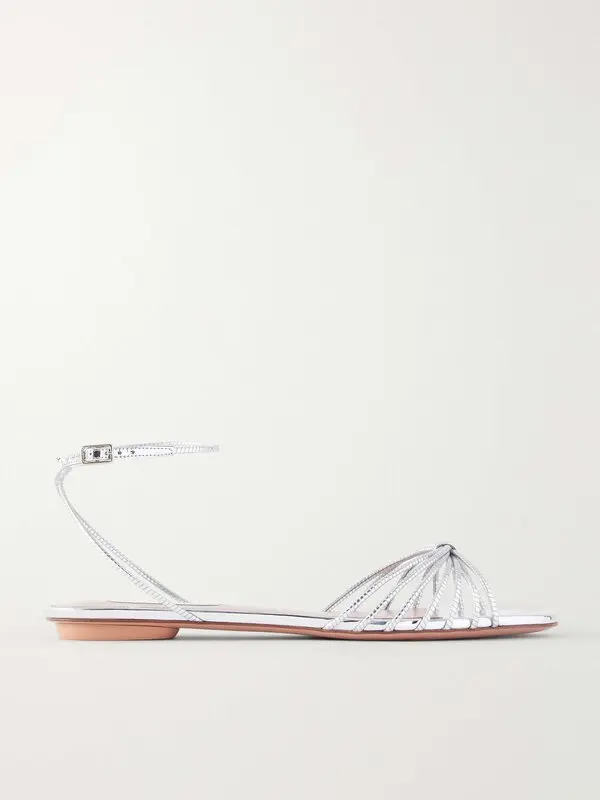 AQUAZZURA Anima Leather Flats