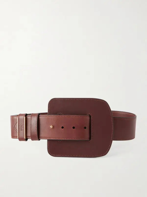 Chloé Leather Belt - Brown