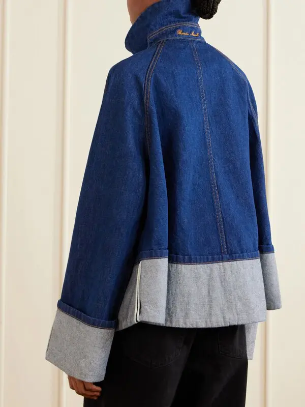 Brandon Maxwell The Wells Denim Jacket - Blue
