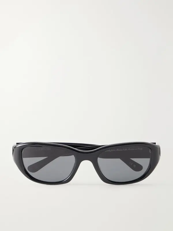 Lié Studio Matteo D-frame Acetate Sunglasses - Black