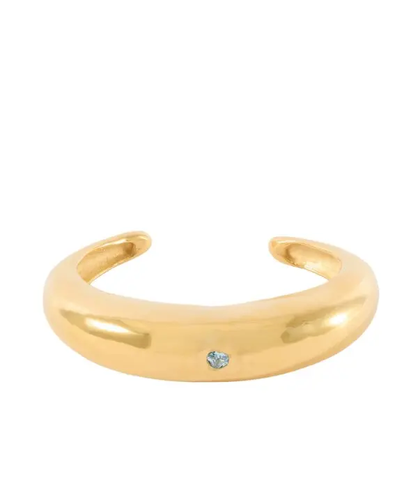 SIMUERO 18-karat -plated Cubic Zirconia Bangle - Gold