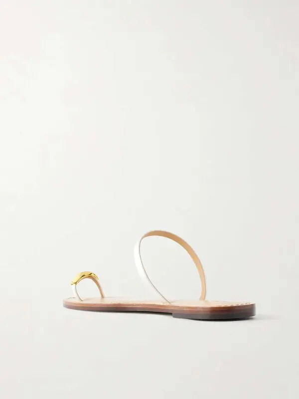 AMANU The Kibera Embellished Satin Sandals