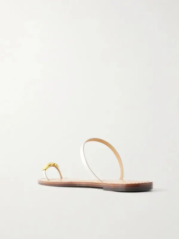 AMANU The Kibera Embellished Satin Sandals