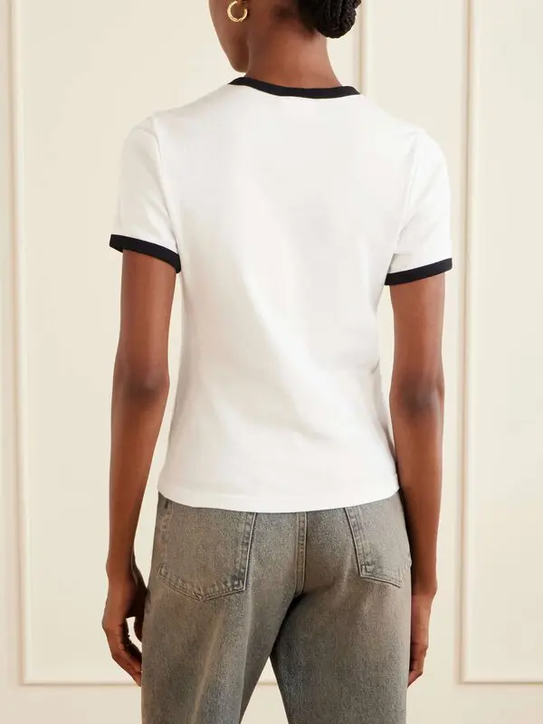COURREGES Cotton-jersey T-shirt