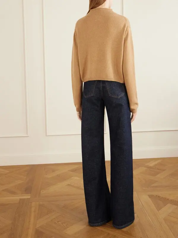 Khaite Annora Merino Wool And Cashmere-blend Cardigan