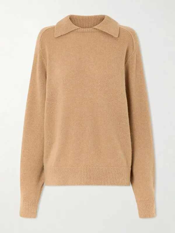 Khaite Jackson Wool And Cashmere-blend Sweater - Neutrals