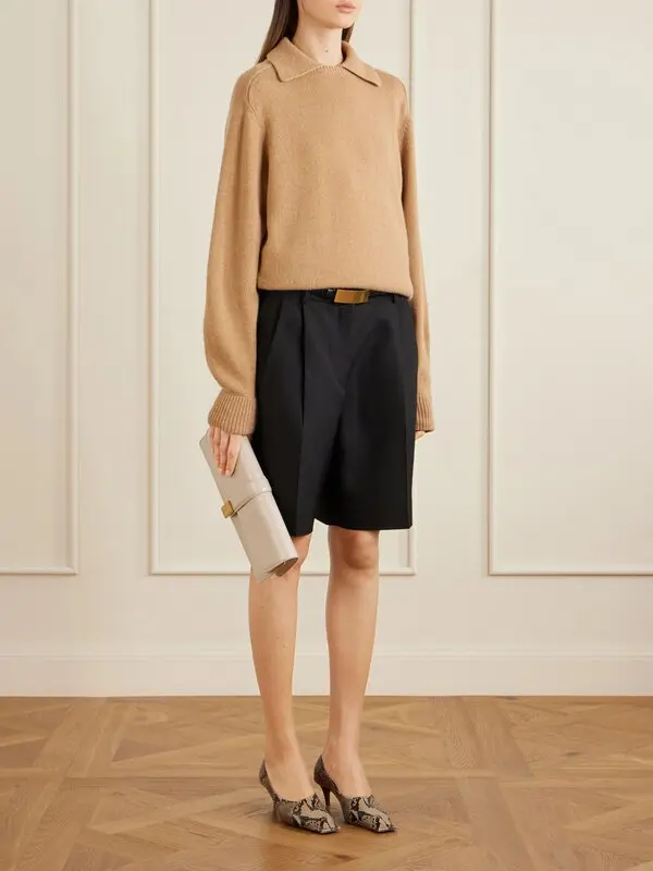 Khaite Jackson Wool And Cashmere-blend Sweater - Neutrals