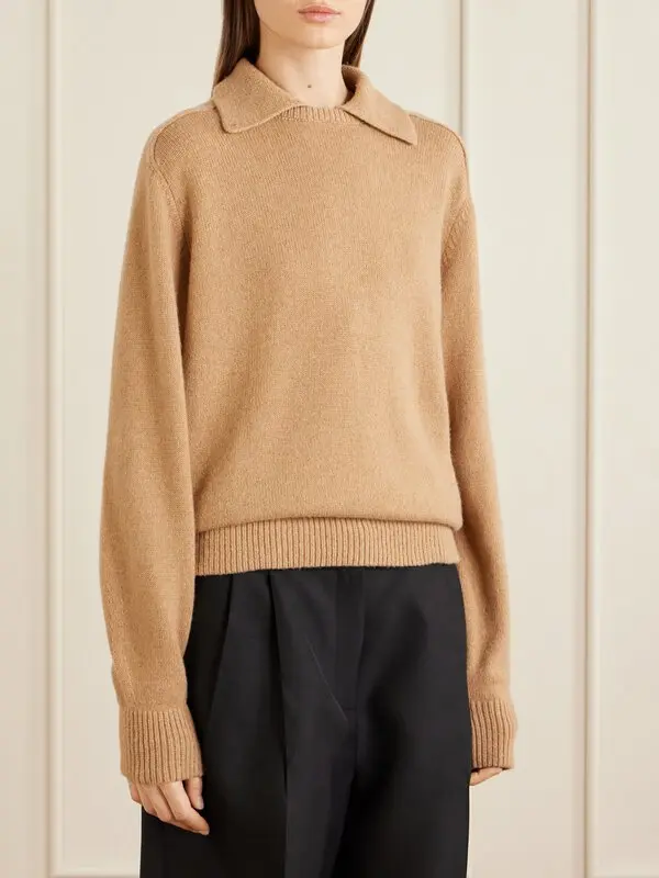 Khaite Jackson Wool And Cashmere-blend Sweater - Neutrals