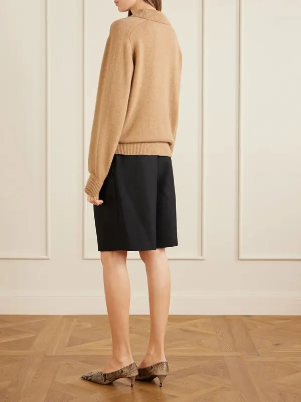 Khaite Jackson Wool And Cashmere-blend Sweater - Neutrals