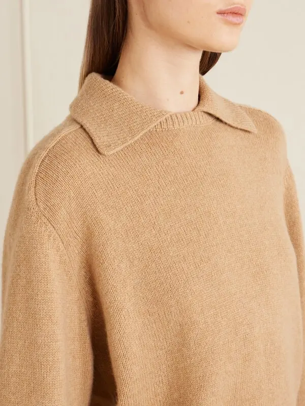Khaite Jackson Wool And Cashmere-blend Sweater - Neutrals