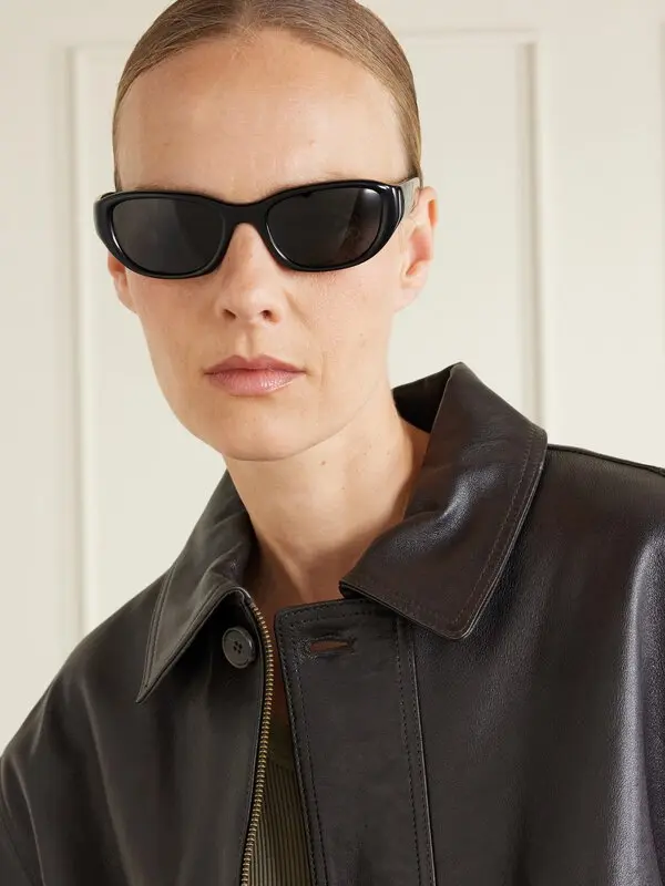 LIÉ STUDIO Lee Oval-frame Acetate Sunglasses