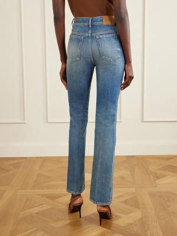 Saint Laurent High-waisted Straight-leg Jeans