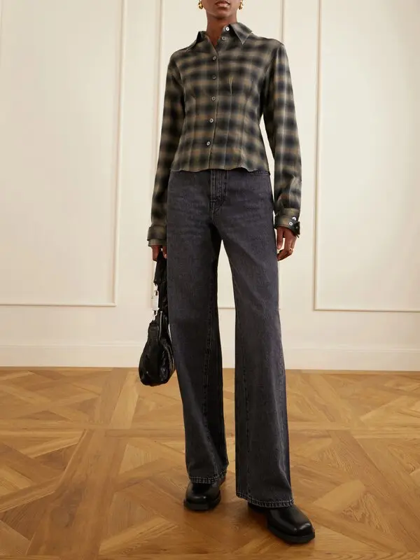 Our Legacy Treble Cut High-rise Wide-leg Jeans