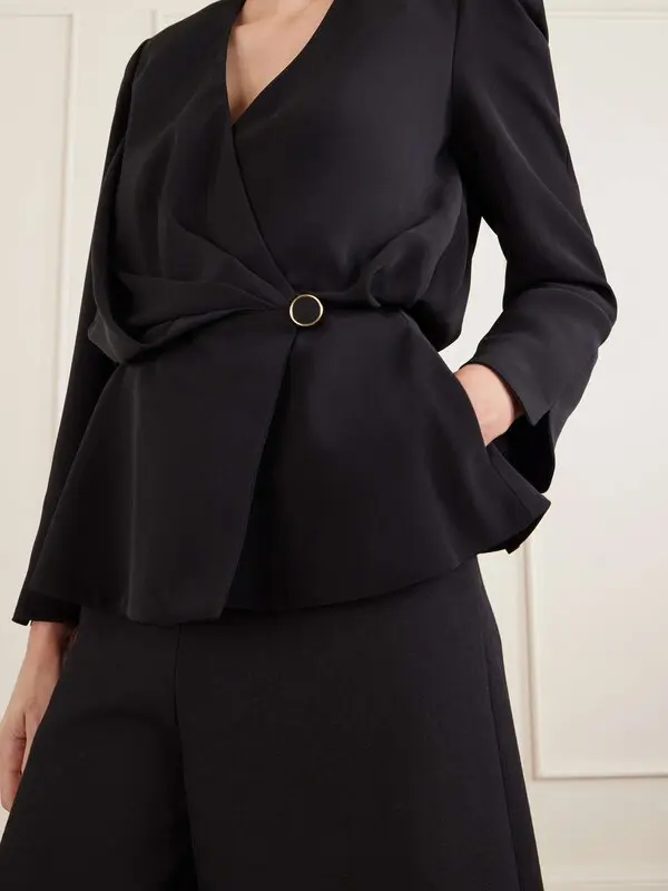 Chloé Gathered Faille Blouse