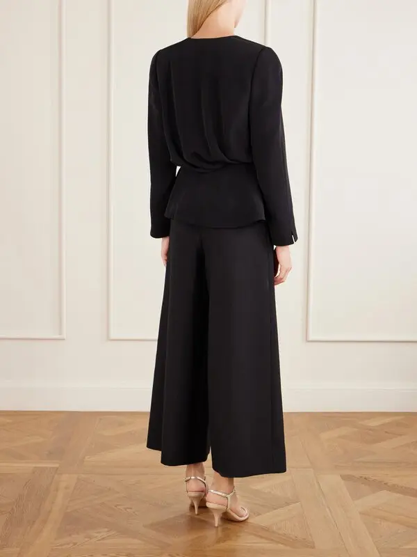 Chloé Gathered Faille Blouse