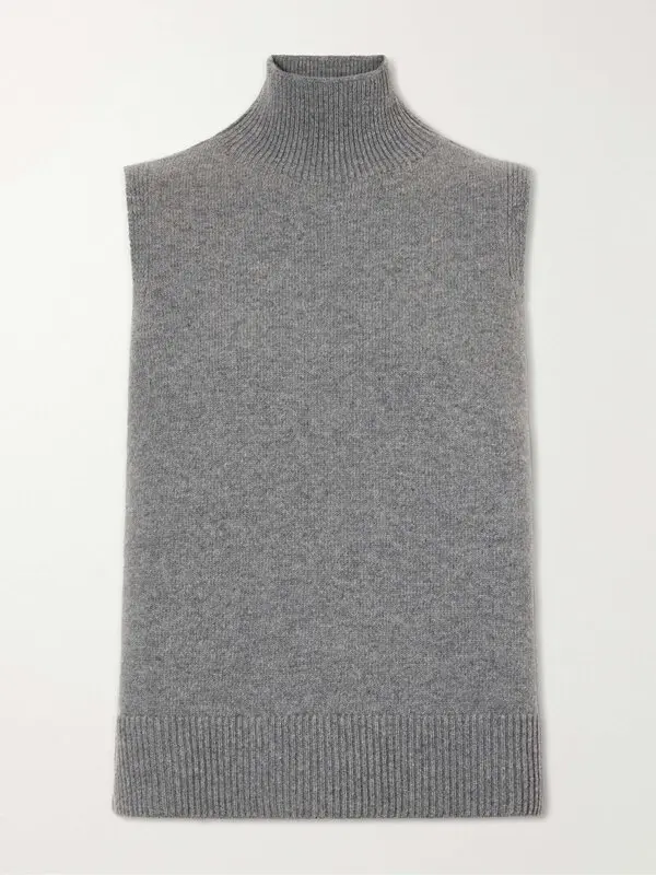 Brandon Maxwell The Bruno Wool And Cashmere-blend Turtleneck Tank