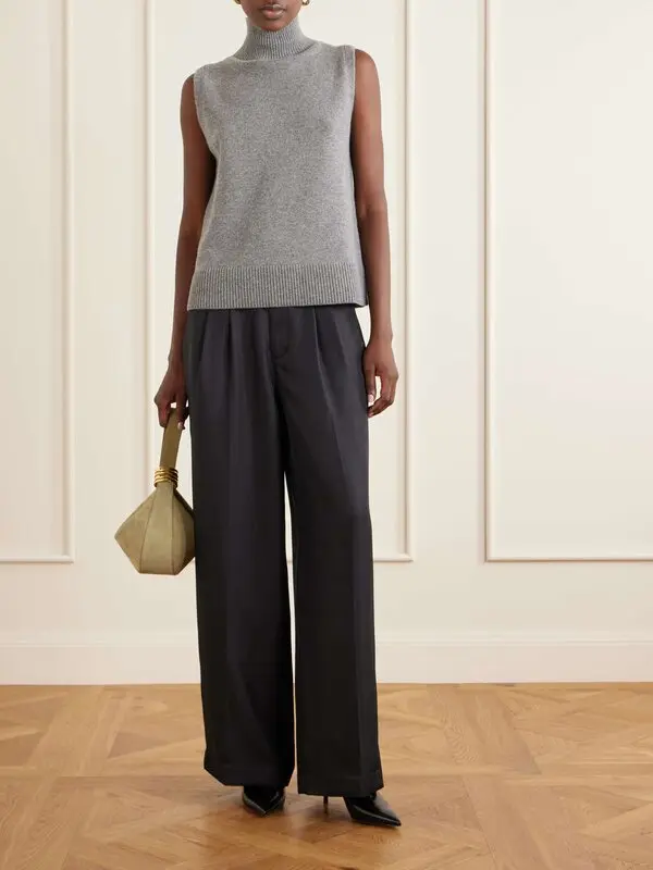 Brandon Maxwell The Bruno Wool And Cashmere-blend Turtleneck Tank